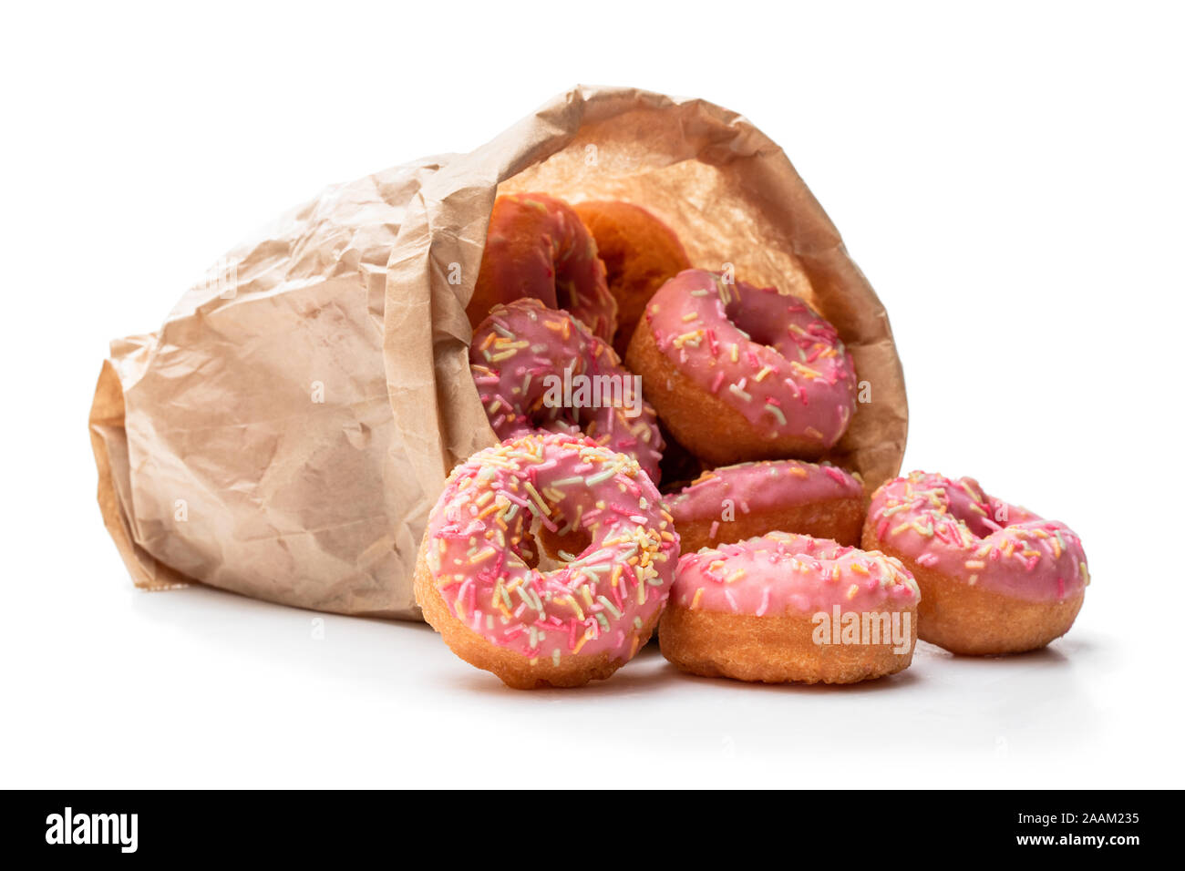 Mini doughnuts icing sugar Cut Out Stock Images & Pictures - Alamy
