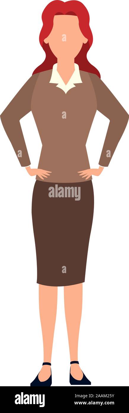 executive woman standing icon, flat design Stock Vector Image & Art - Alamy
