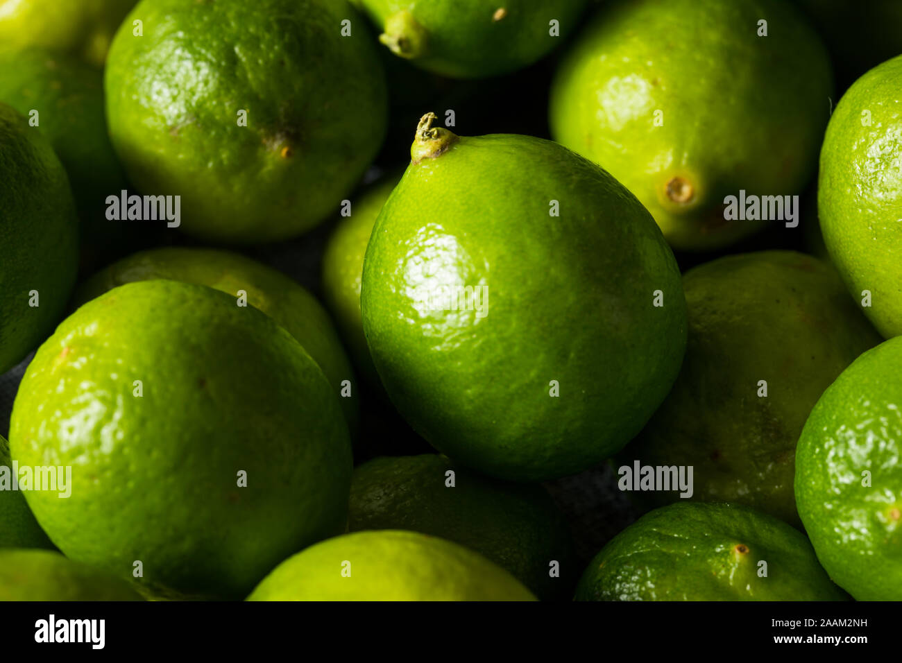 Raw Green Organic Key Limes Ready to Eat Stock Photo - Alamy