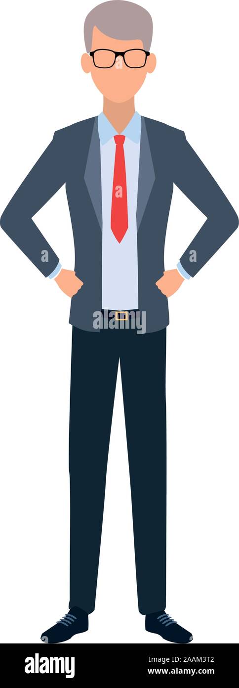 adult businessman icon, flat design Stock Vector Image & Art - Alamy