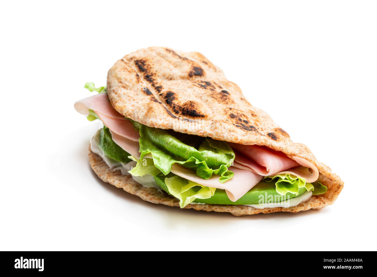 Ham cheese sandwich wholemeal Cut Out Stock Images & Pictures - Alamy