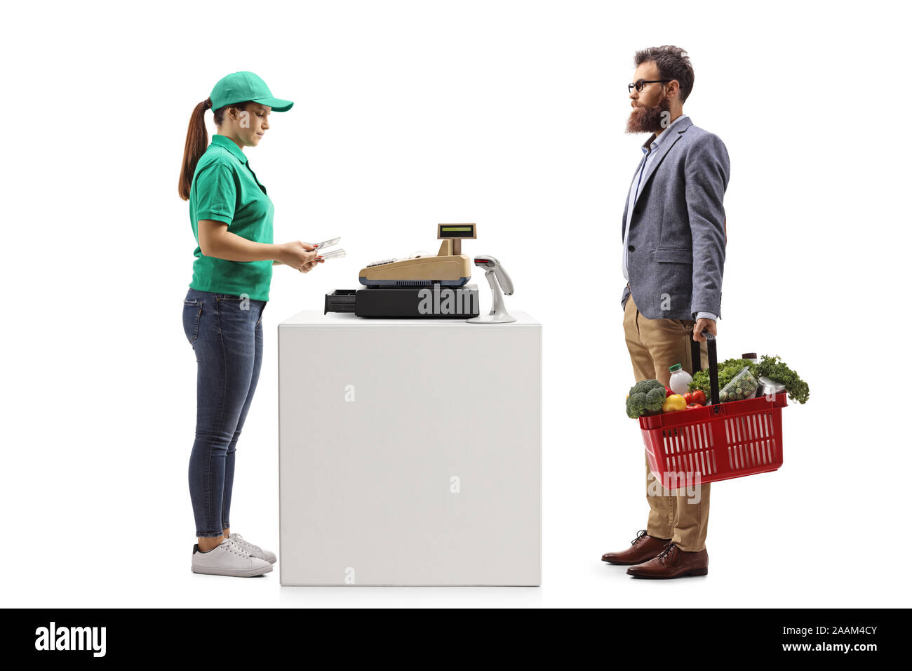 Man cash register hi-res stock photography and images - Alamy