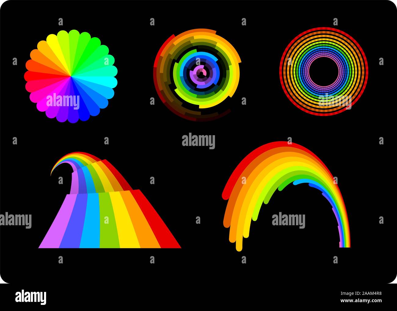 Multi tree vector set Stock Vector Images - Alamy