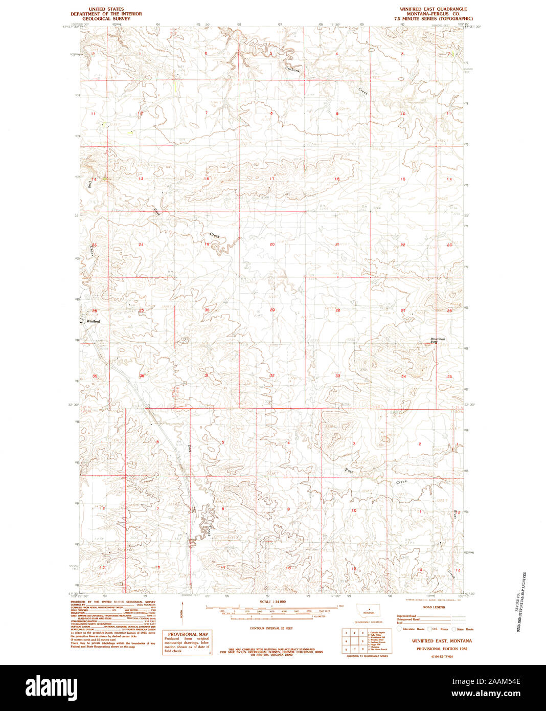Map of winifred montana hi-res stock photography and images - Alamy