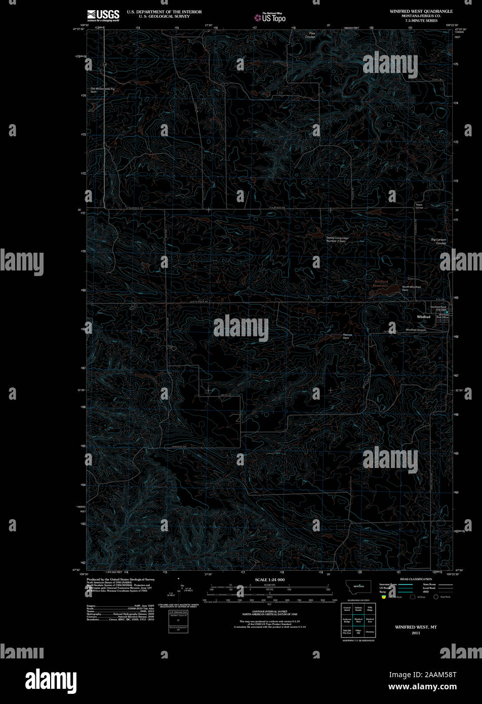 Map of winifred montana hi-res stock photography and images - Alamy