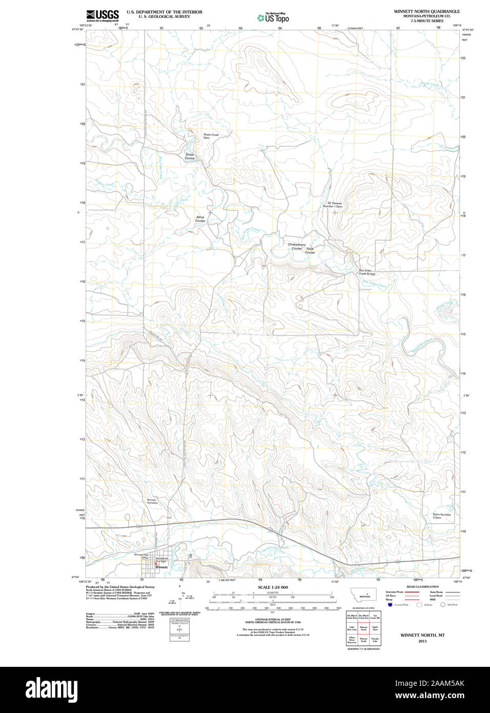 Winnett montana map hi-res stock photography and images - Alamy