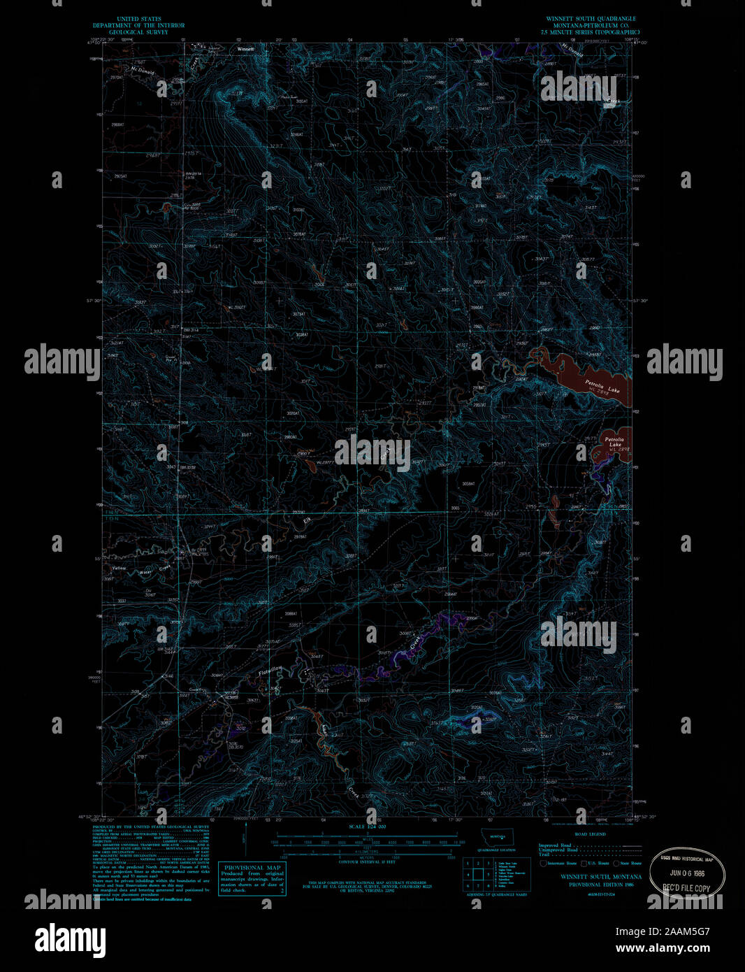 Map of winnett montana hi-res stock photography and images - Alamy