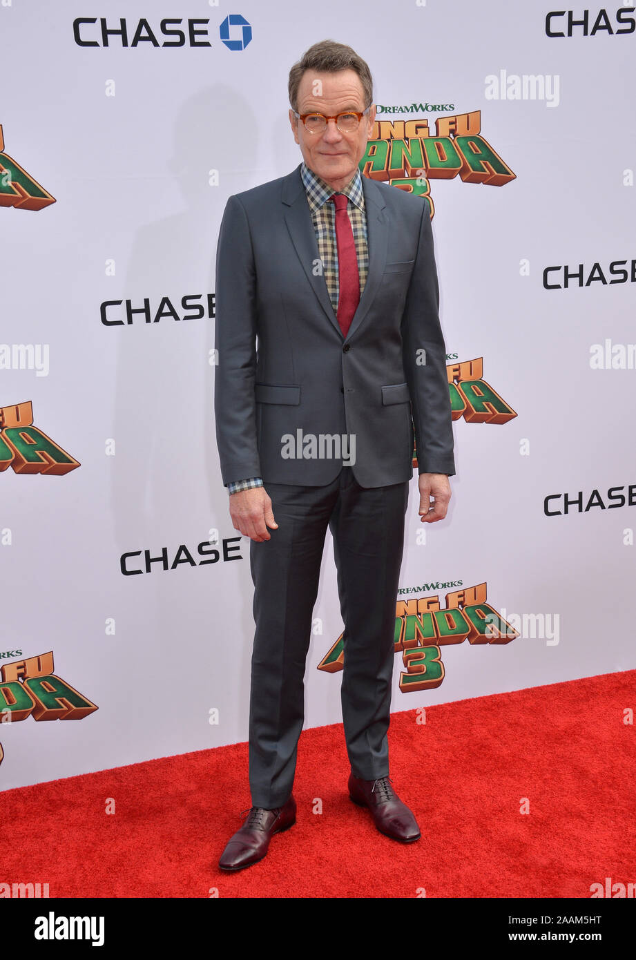 Bryan cranston kung fu panda 3 world premiere hi-res stock photography ...