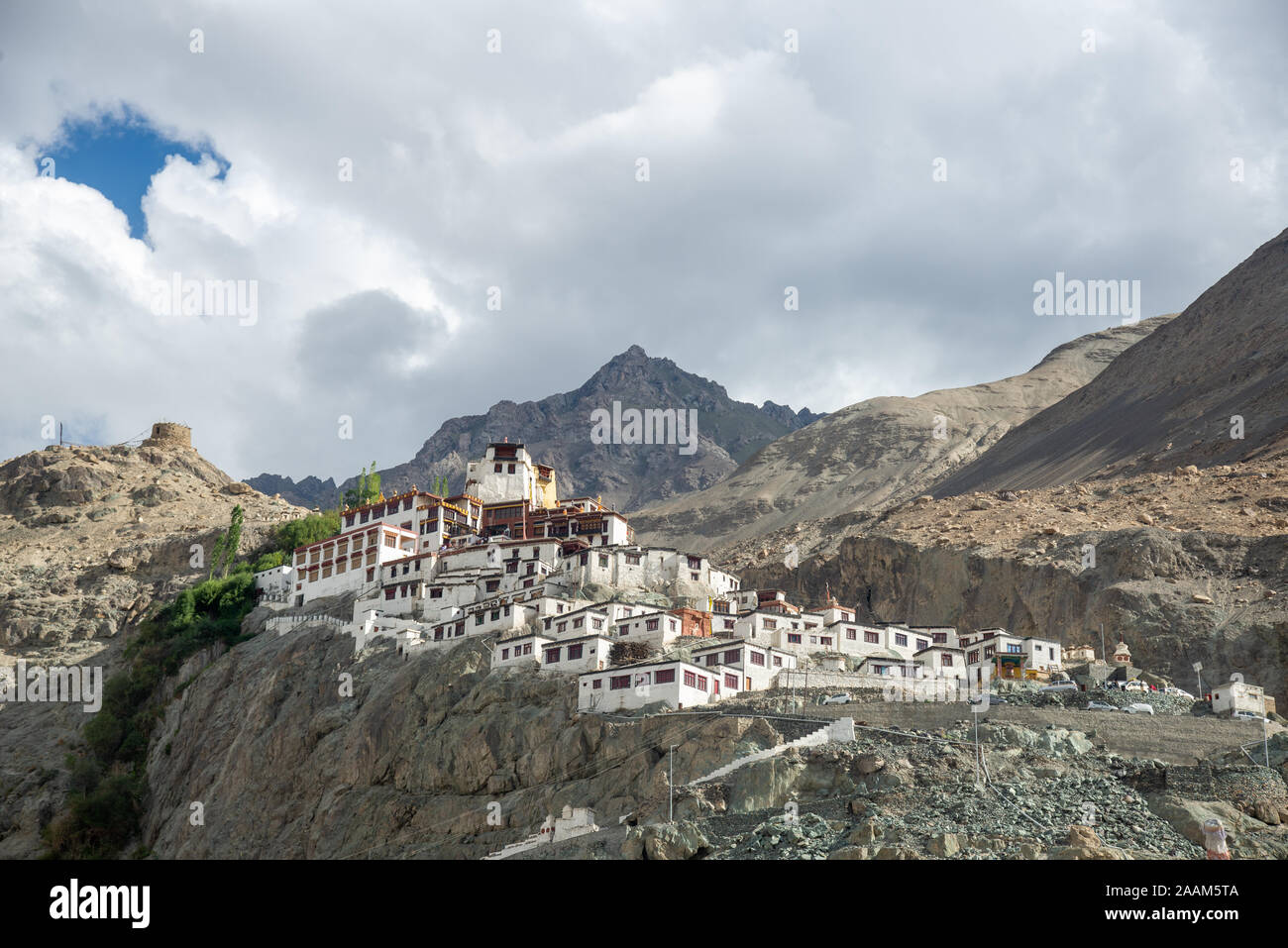 Diskit monastery in Nubra valley, Ladakh, northern India Stock Photo ...