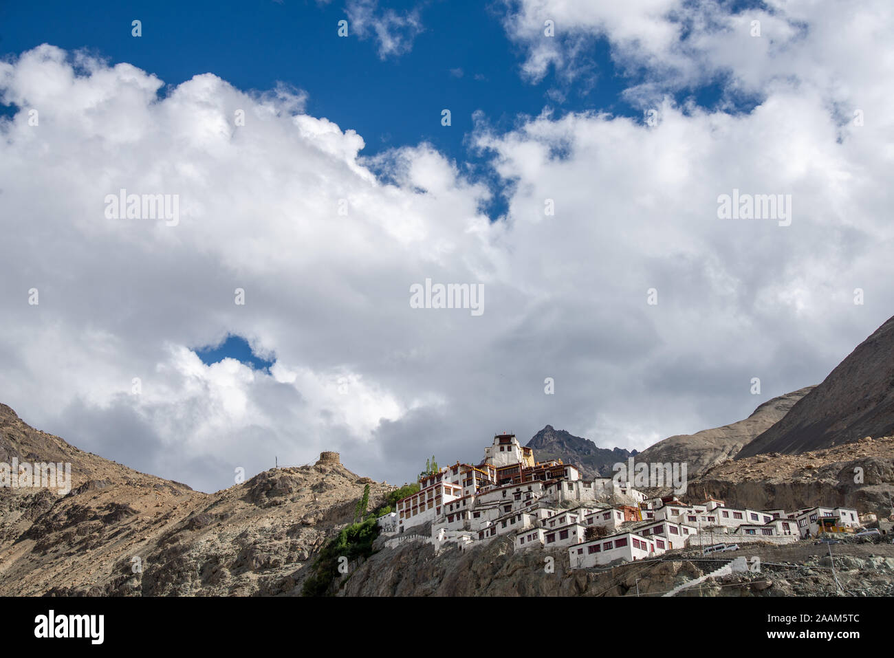 Diskit monastery in Nubra valley, Ladakh, northern India Stock Photo ...