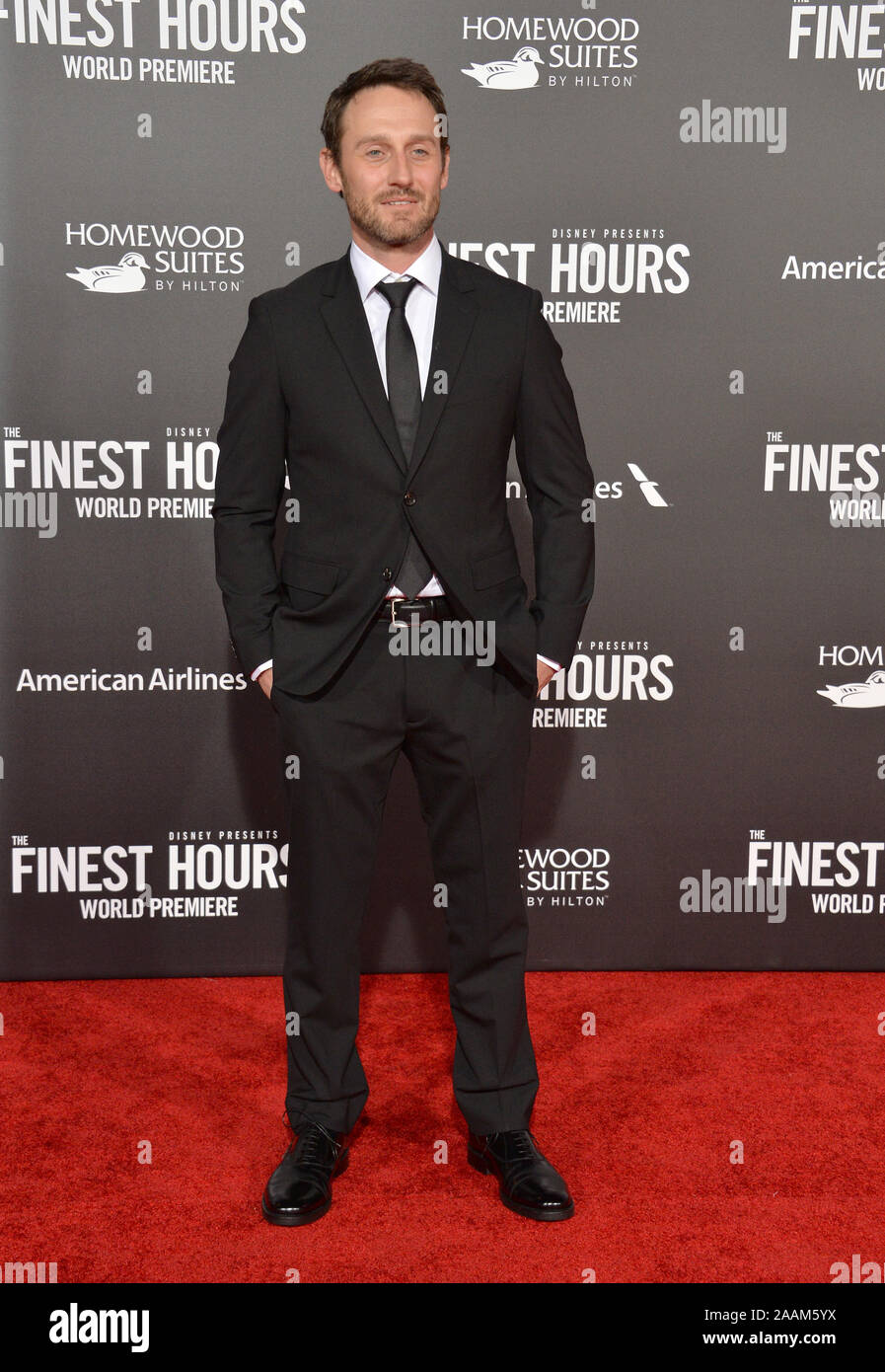 LOS ANGELES, CA - JANUARY 25, 2016: Actor Josh Stewart at the premiere ...