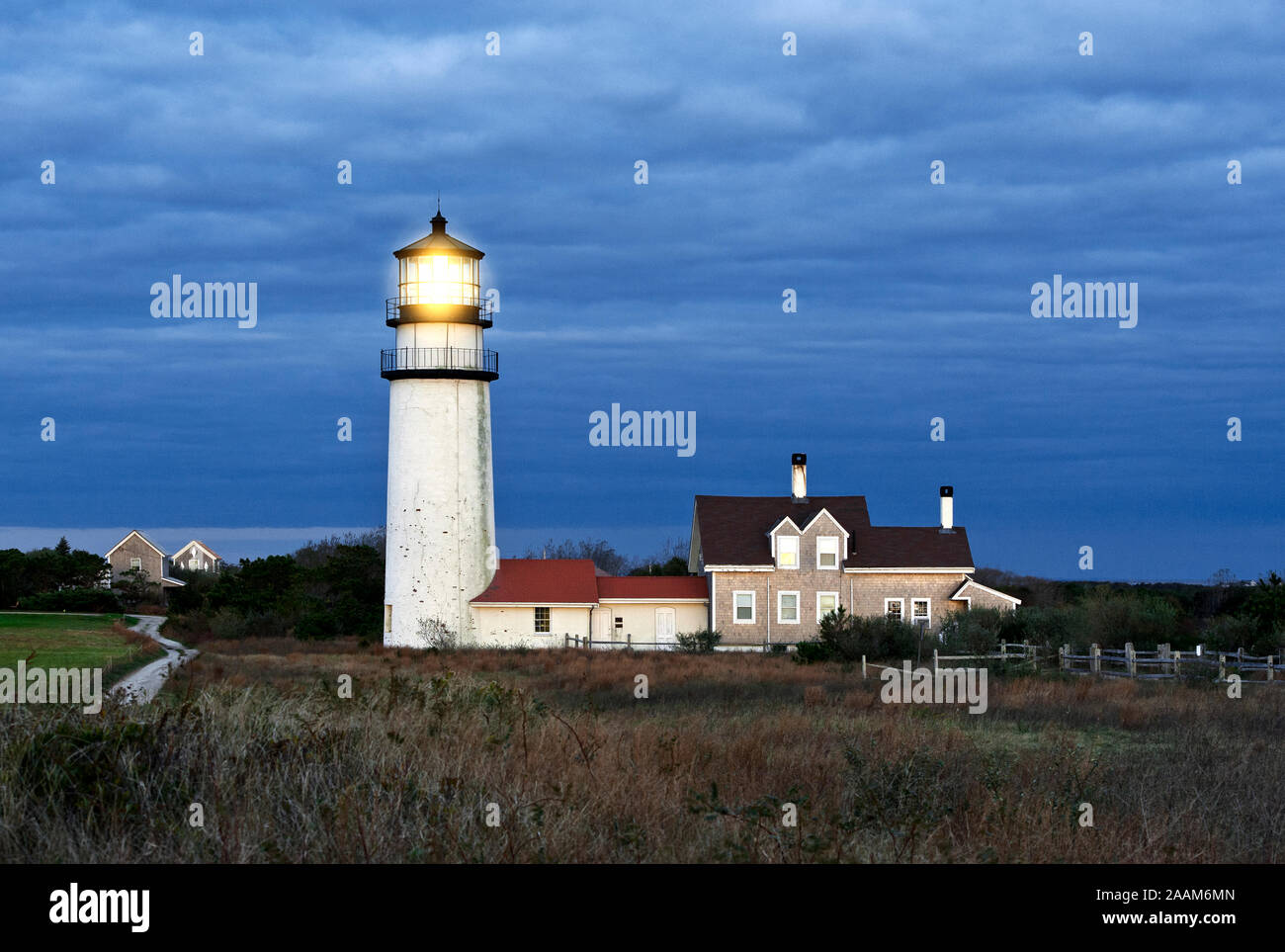 Cape cod highland light lighthouse hi-res stock photography and images ...