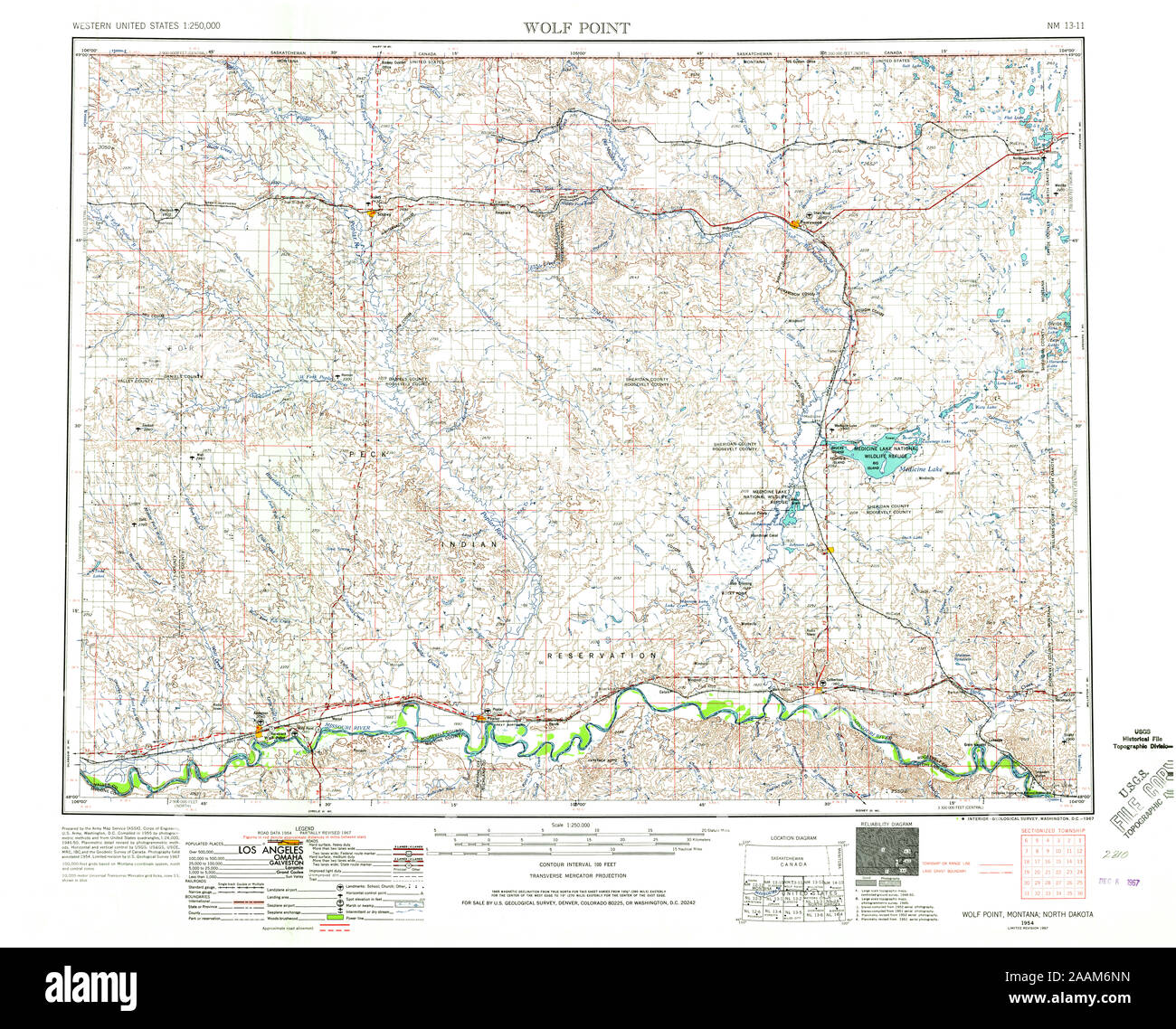 Wolf point map Cut Out Stock Images & Pictures - Alamy