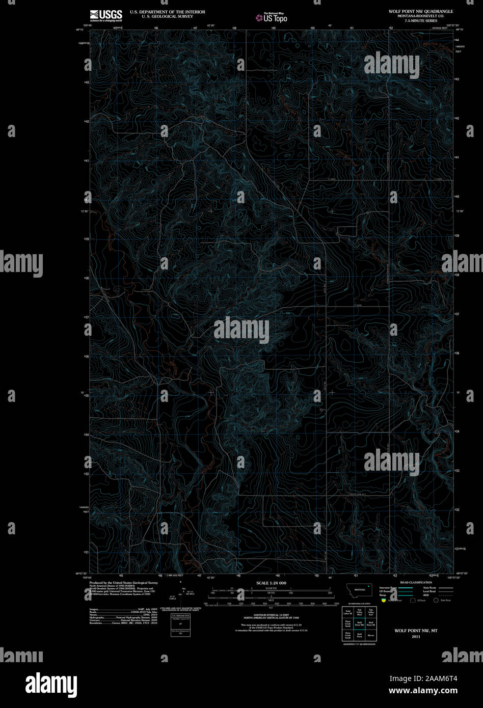 Map of wolf point montana hi-res stock photography and images - Alamy