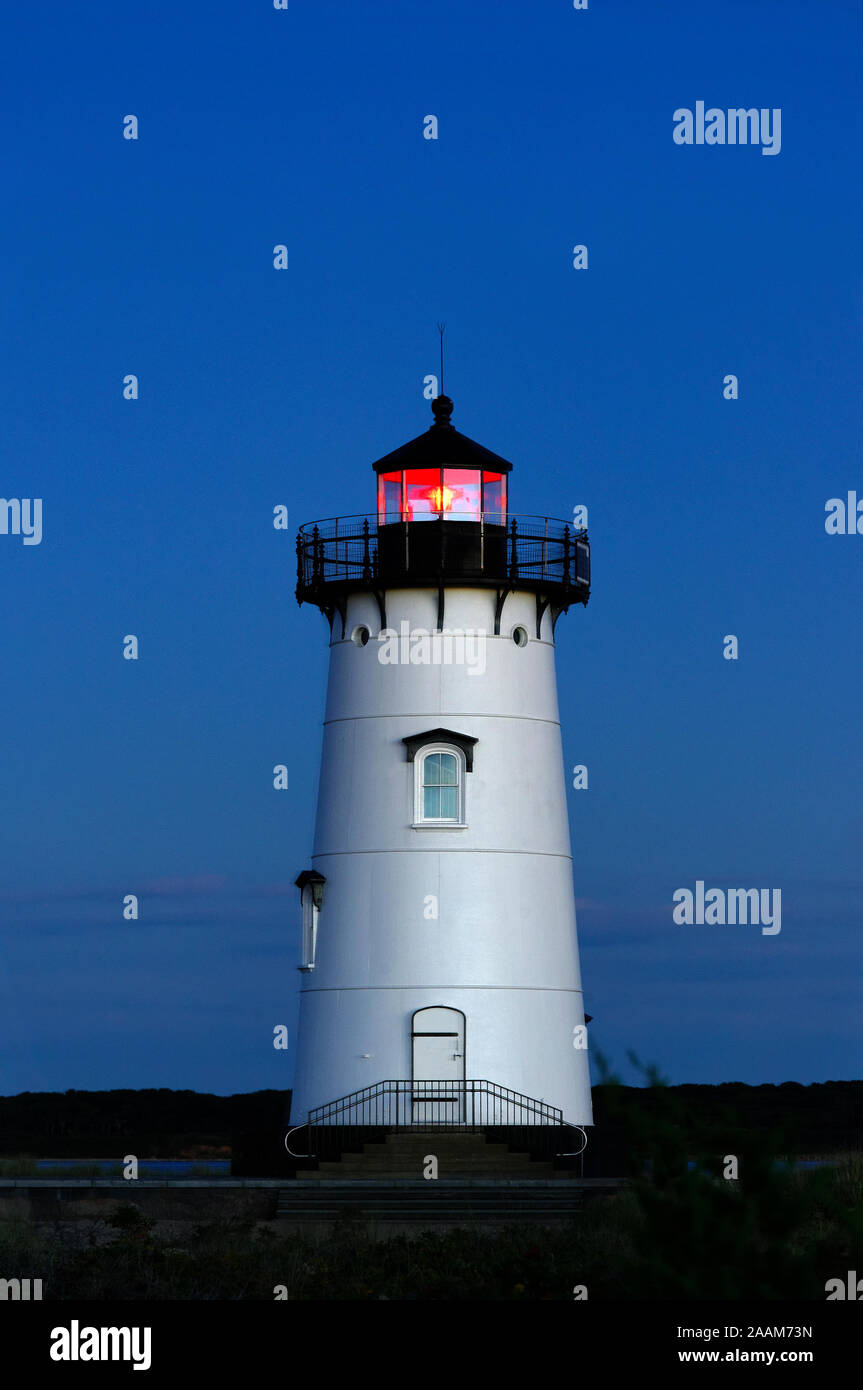 Edgartown Lighthouse, Martha's Vineyard, Massachusetts, USA Stock Photo ...