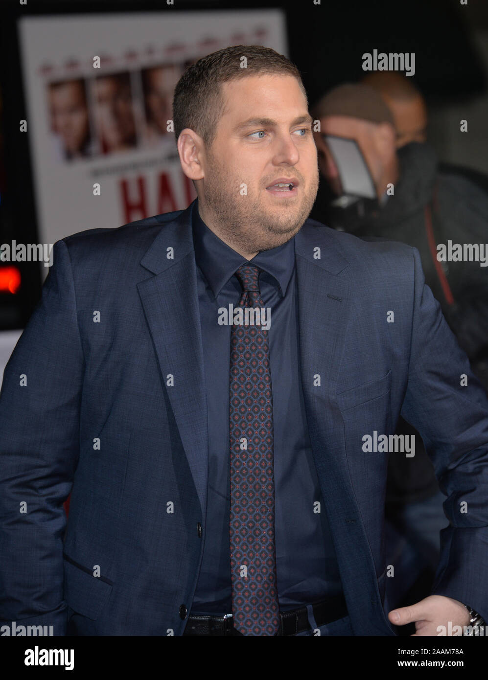LOS ANGELES, CA - FEBRUARY 1, 2016: Actor Jonah Hill at the world ...
