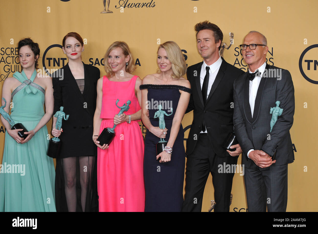 LOS ANGELES, CA - JANUARY 25, 2015: Birdman stars Andrea Riseborough ...