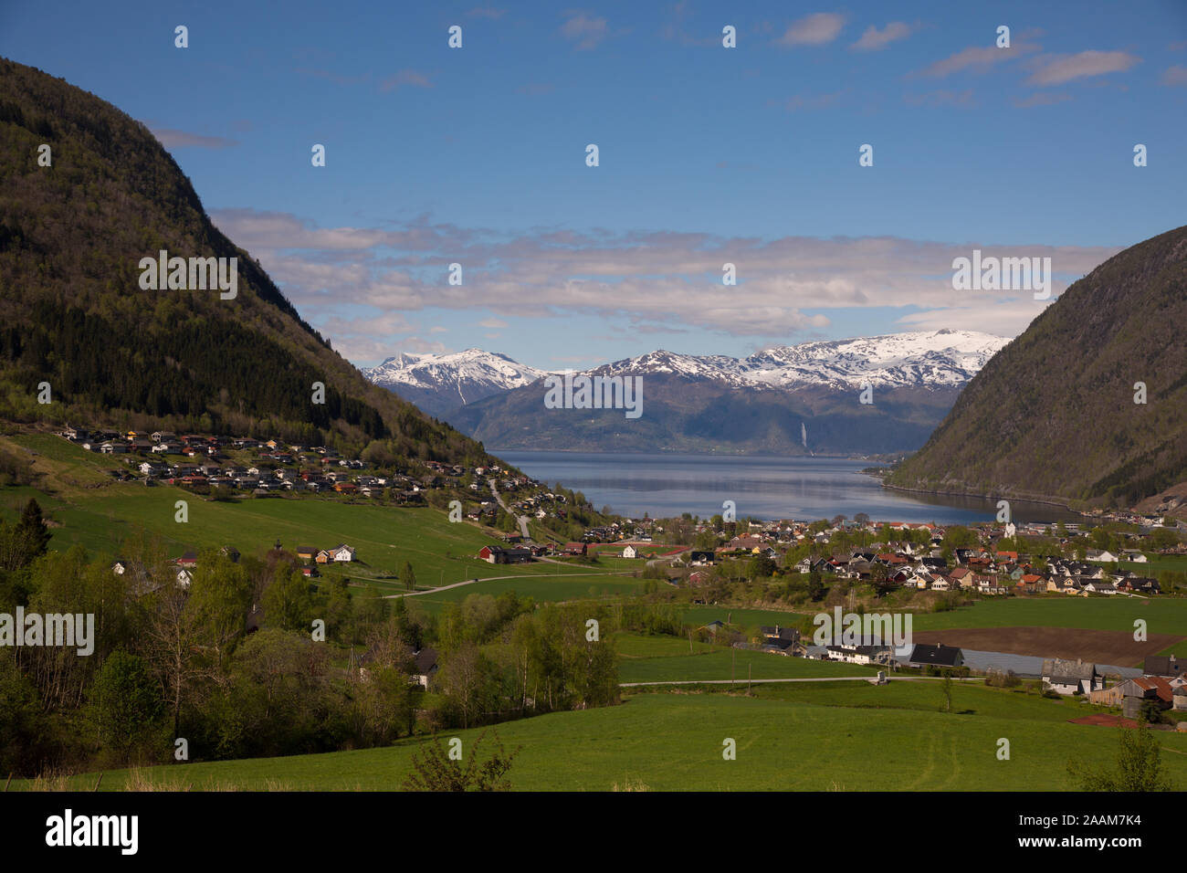 the Village Vik at the Sognefjord Stock Photo - Alamy