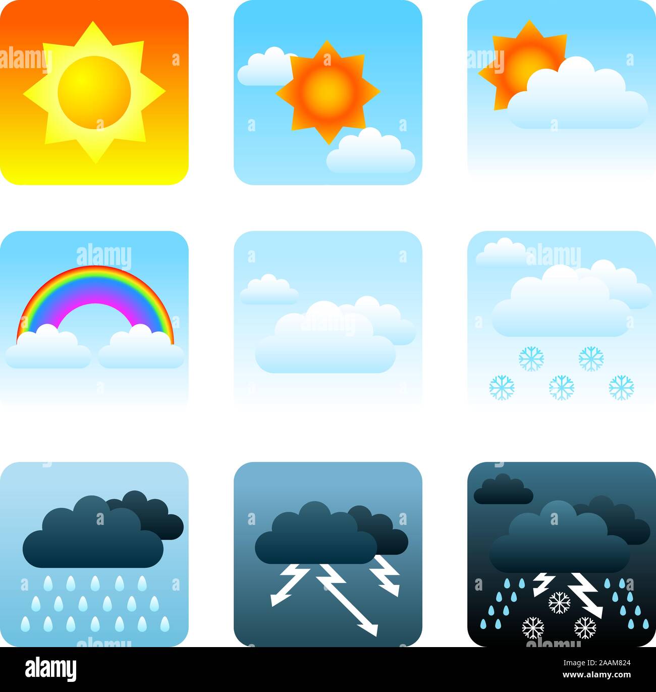 Weather icon hi-res stock photography and images - Alamy