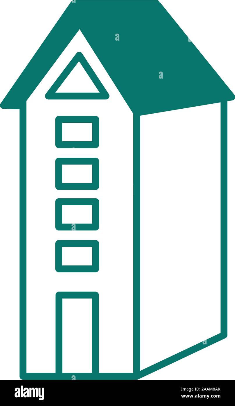 building front facade isolated icon Stock Vector Image & Art - Alamy