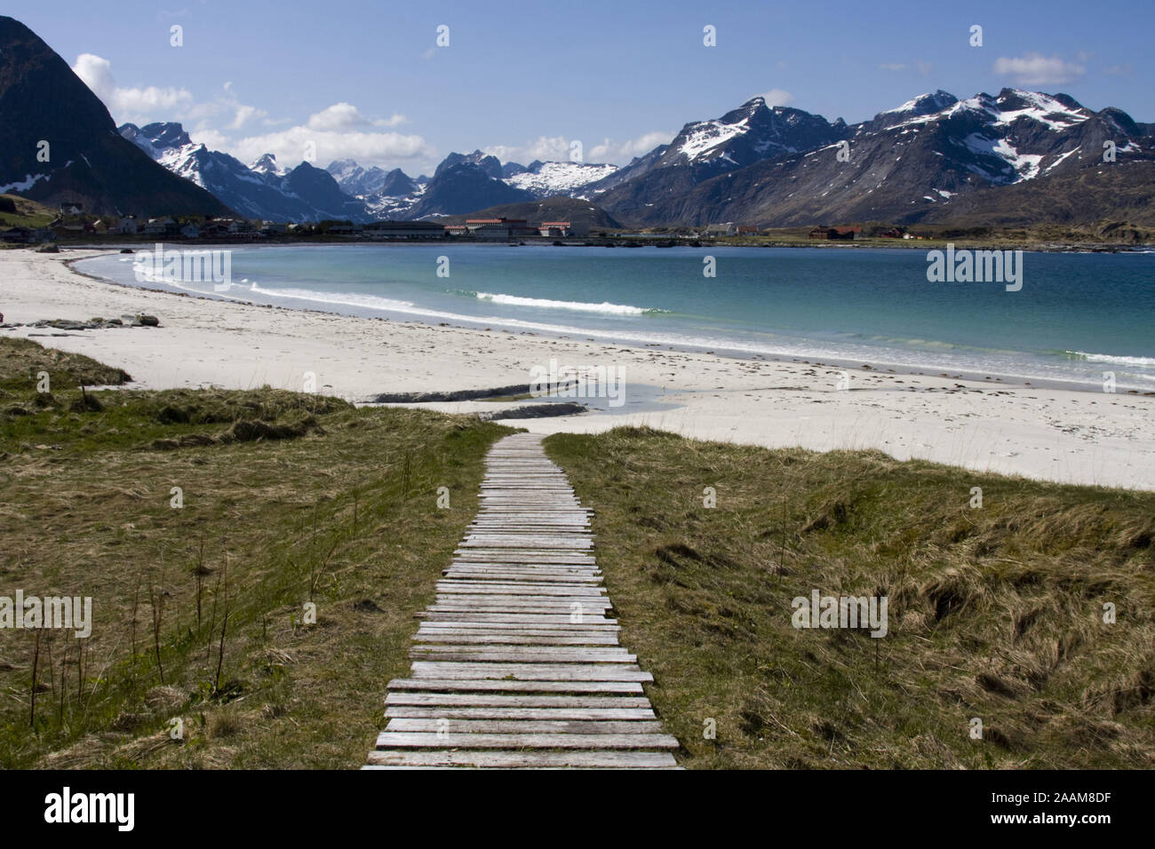 Sandstrand in Ramberg auf den Lofoten Stock Photo - Alamy
