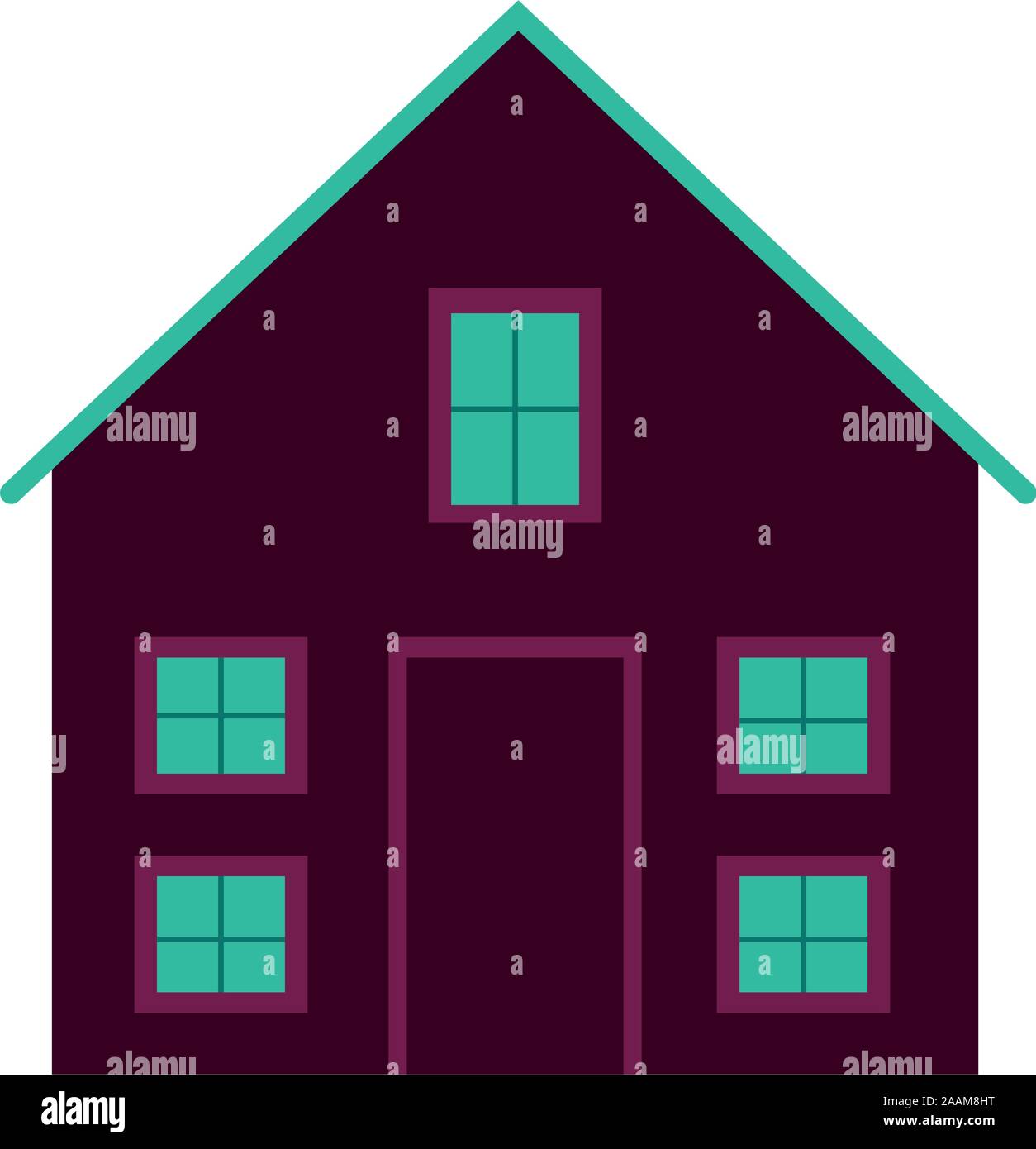 house front facade isolated icon Stock Vector Image & Art - Alamy