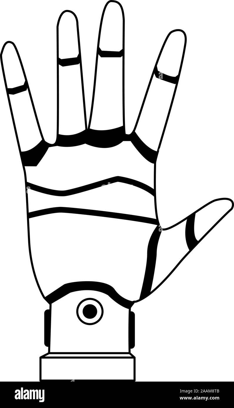 robotic hand icon, flat design Stock Vector Image & Art - Alamy