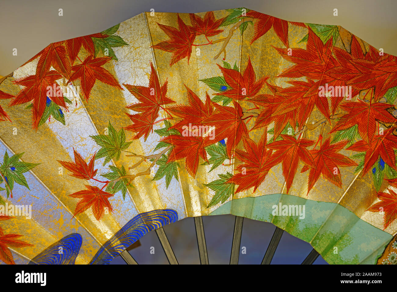 Traditional paper fans in a crafts store in Kyoto, Japan Stock Photo ...