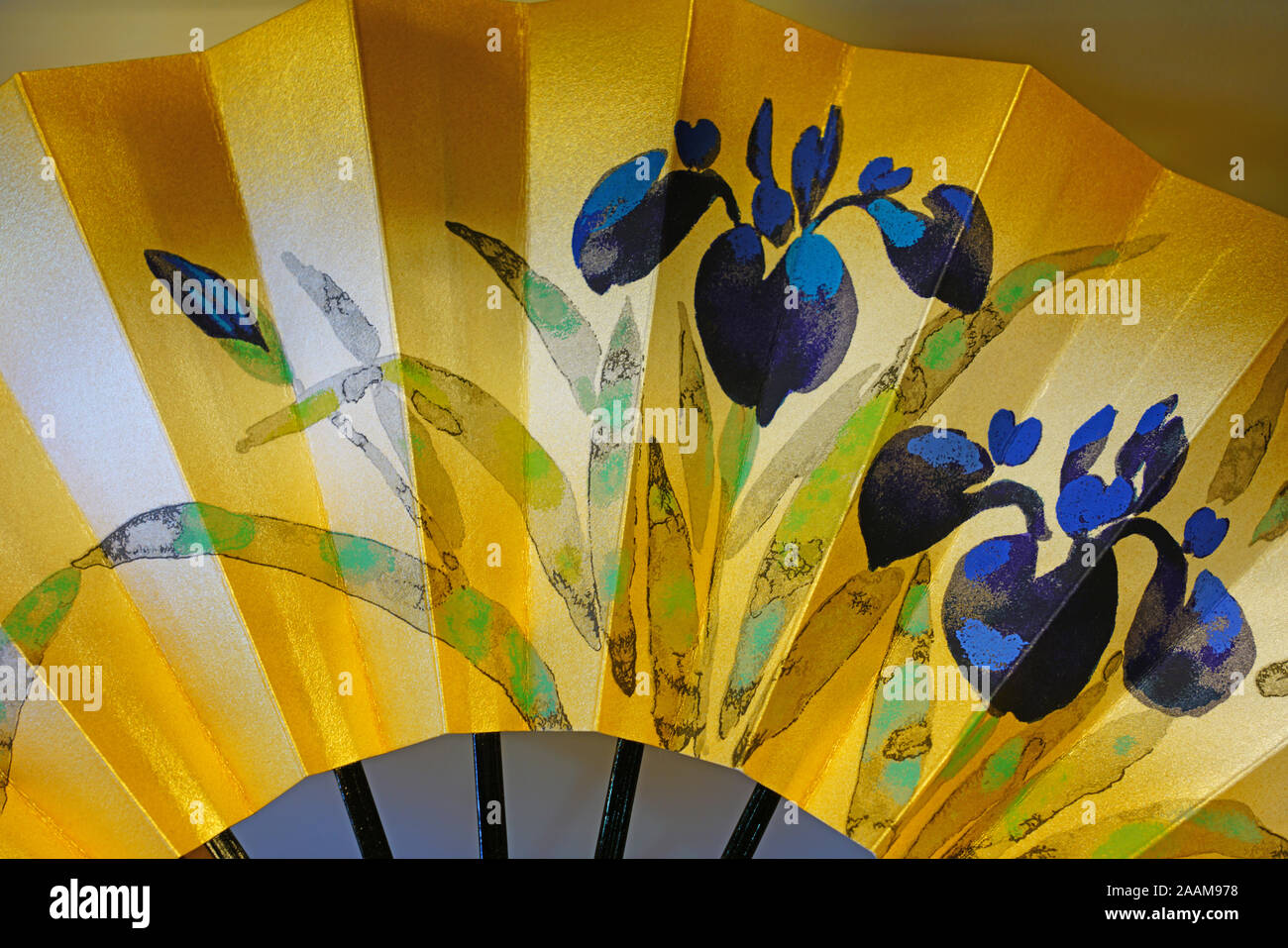 Traditional paper fans in a crafts store in Kyoto, Japan Stock Photo ...