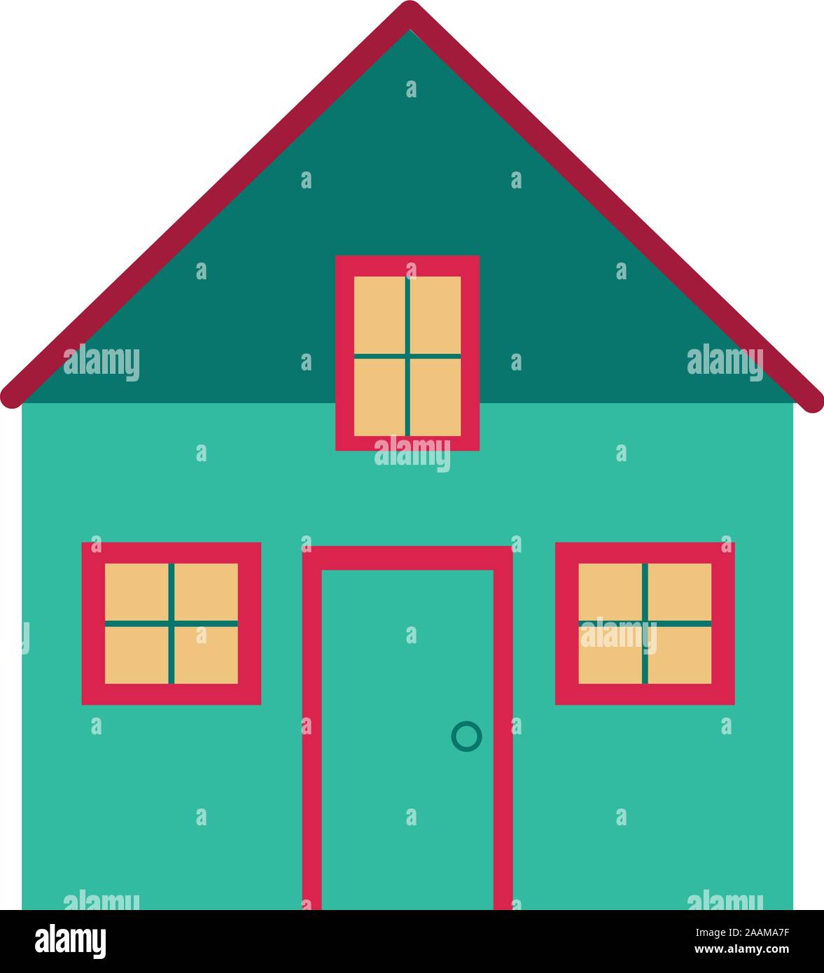 house front facade isolated icon Stock Vector Image & Art - Alamy