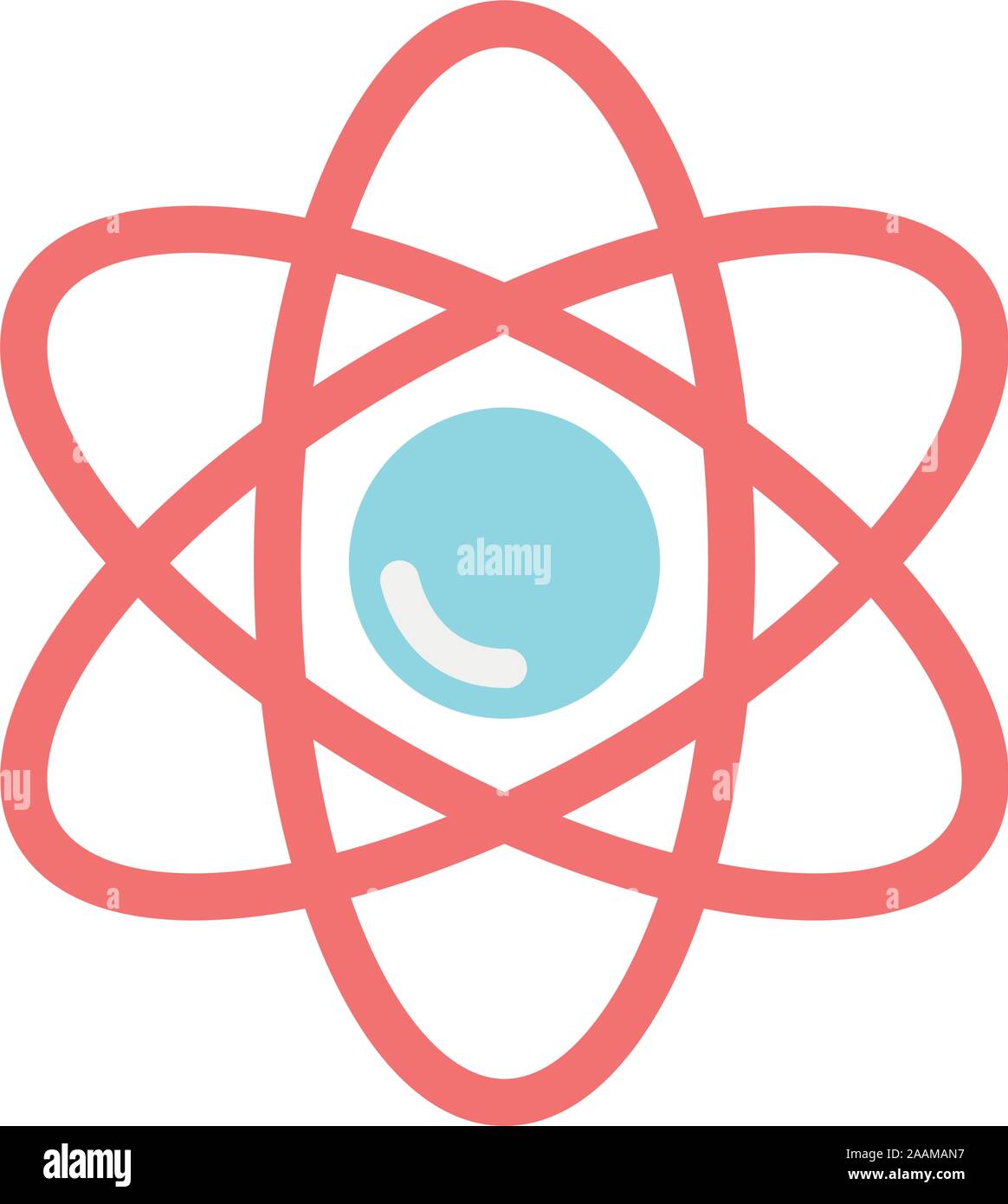 atom medical symbol flat icon Stock Vector Image & Art - Alamy