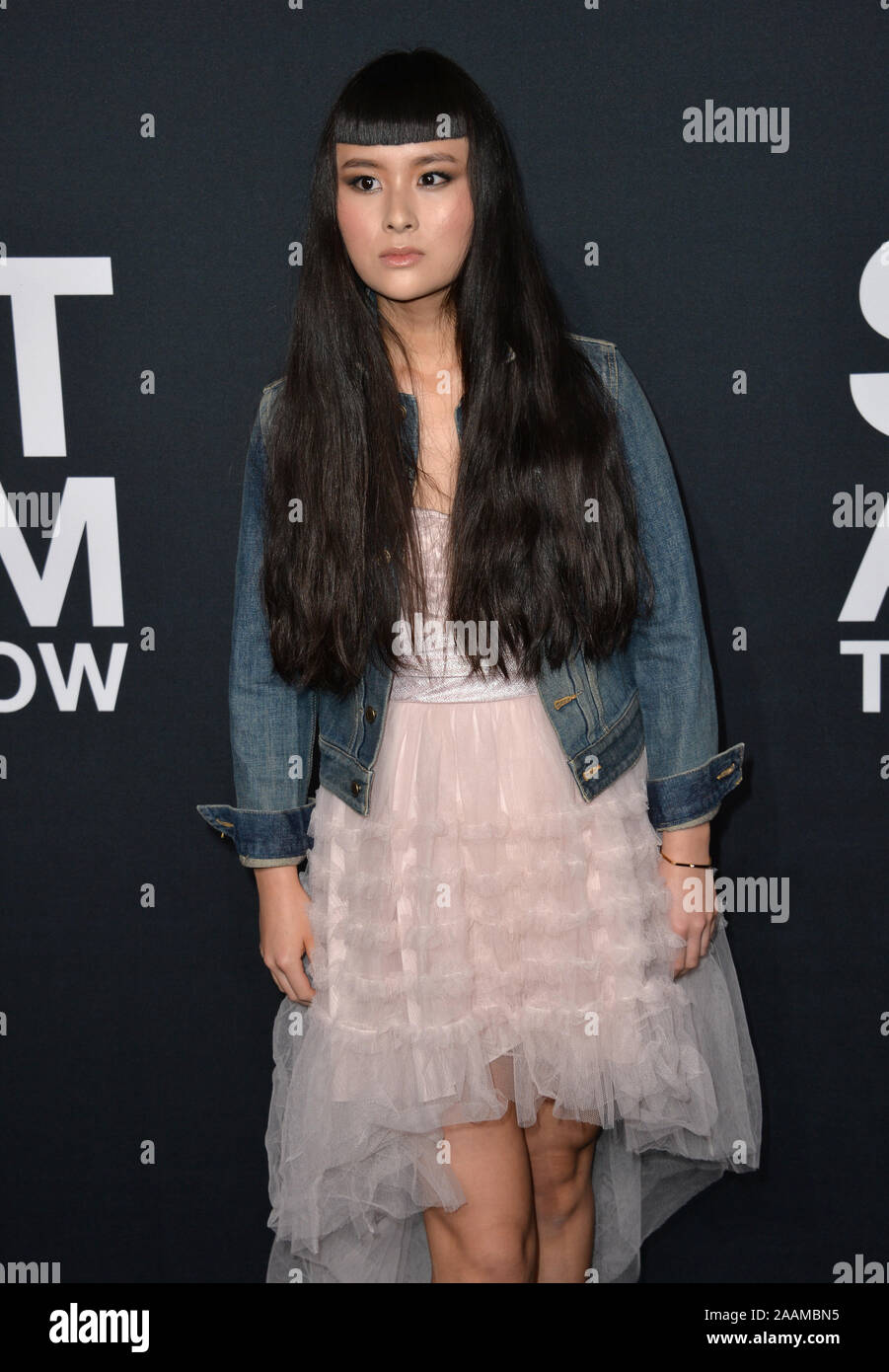 LOS ANGELES, CA - FEBRUARY 10, 2016: Asia Chow arriving at the Saint ...