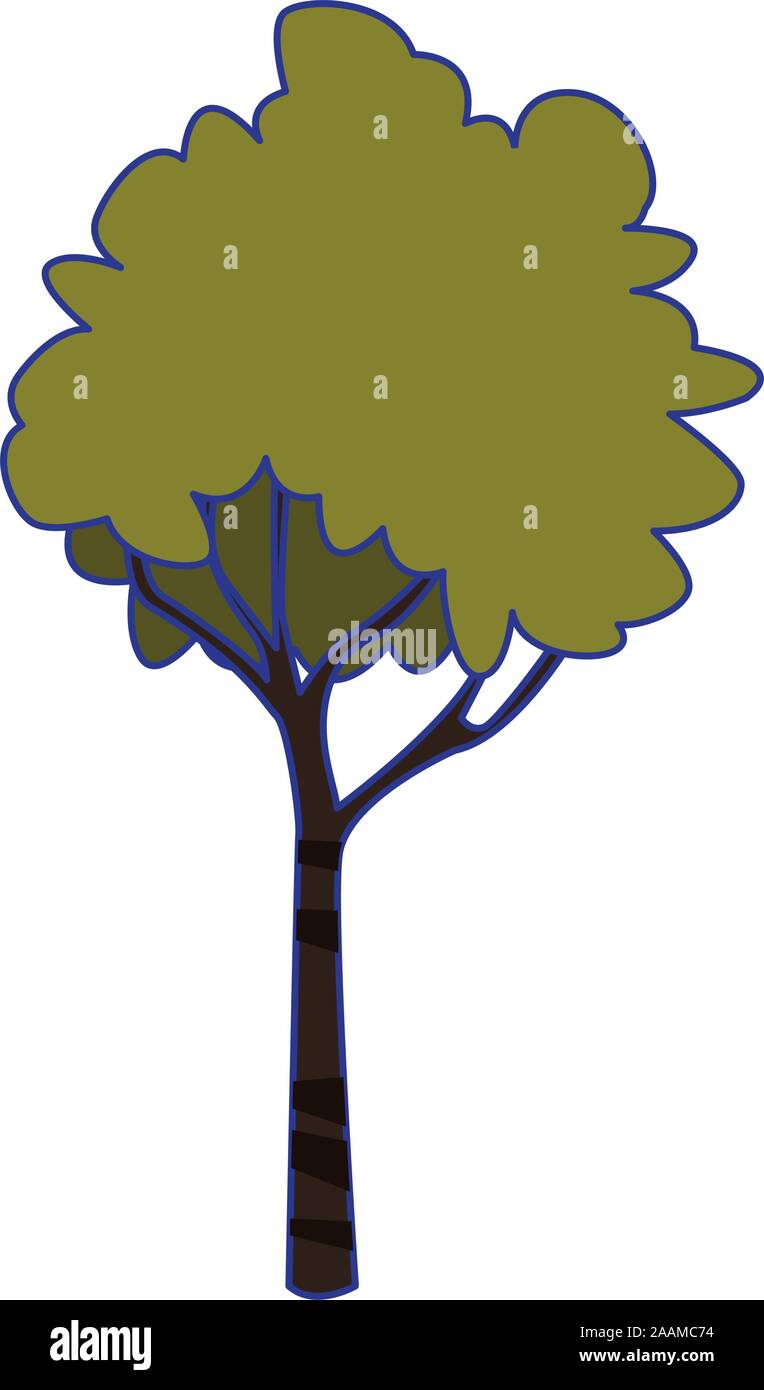 green tree icon, flat design Stock Vector Image & Art - Alamy
