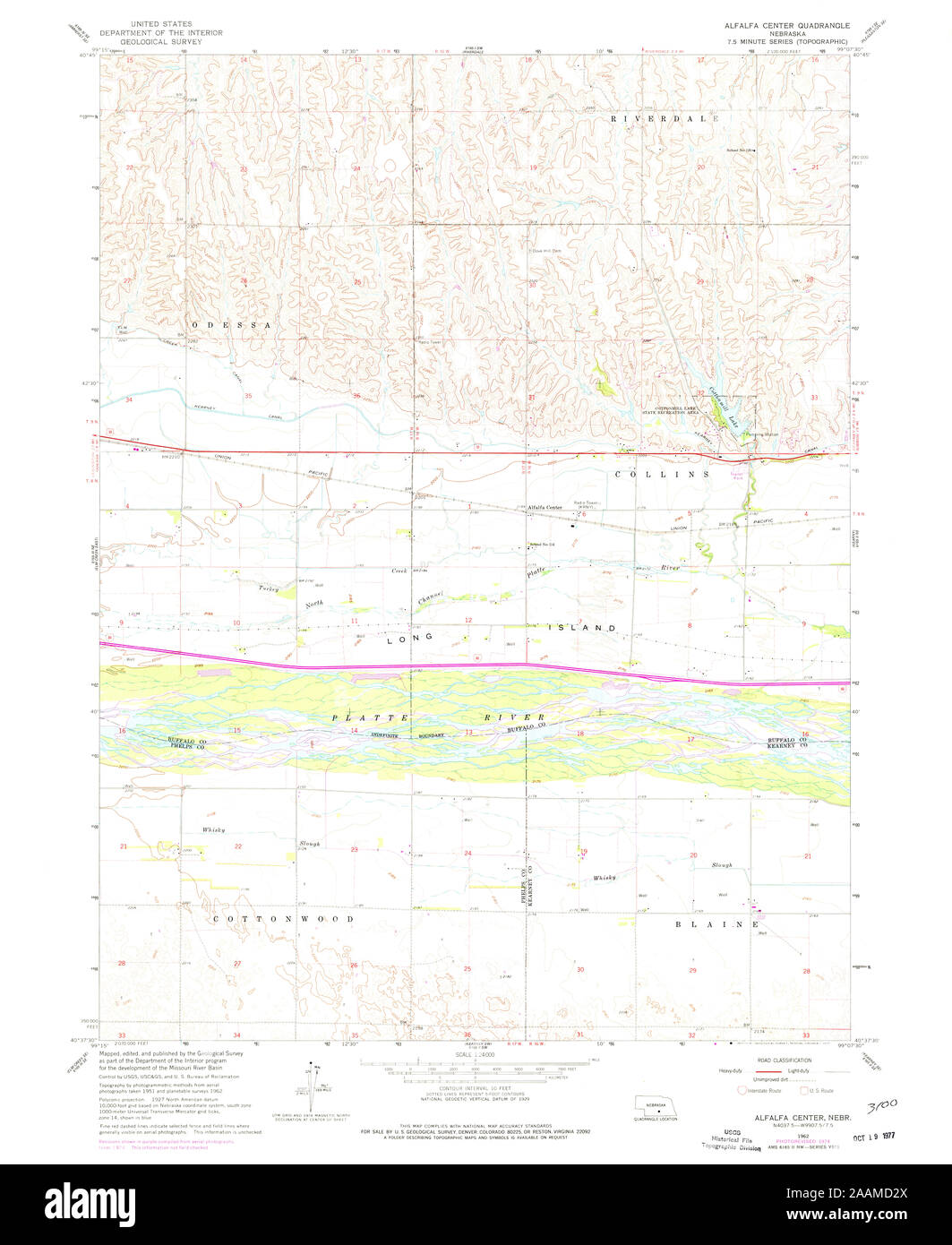 Map of center nebraska hi-res stock photography and images - Alamy