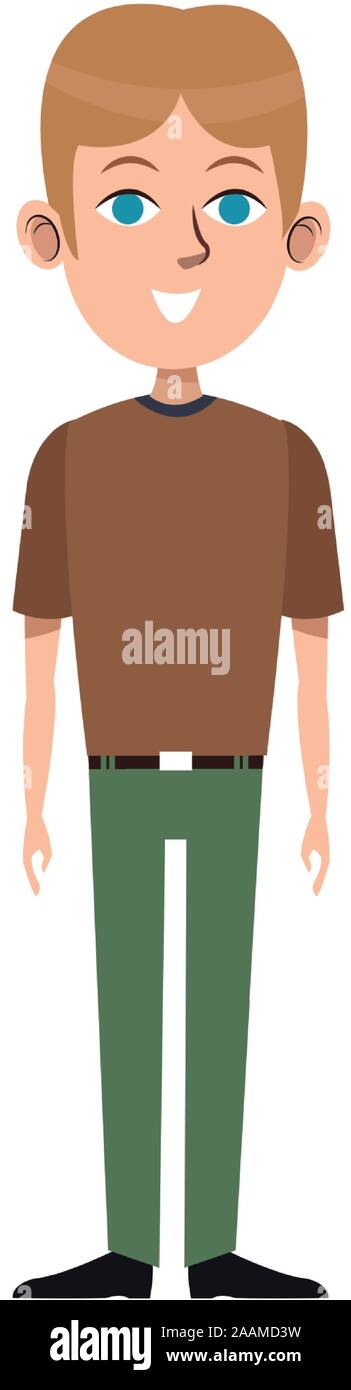 cartoon young man icon, colorful design Stock Vector Image & Art - Alamy
