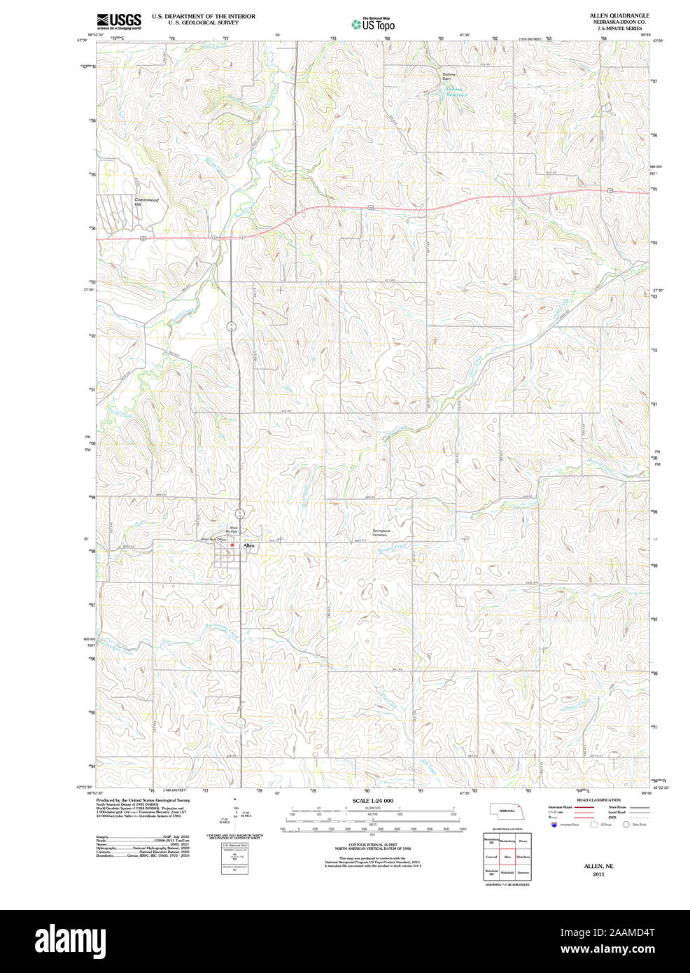 Map of allen Cut Out Stock Images & Pictures - Alamy