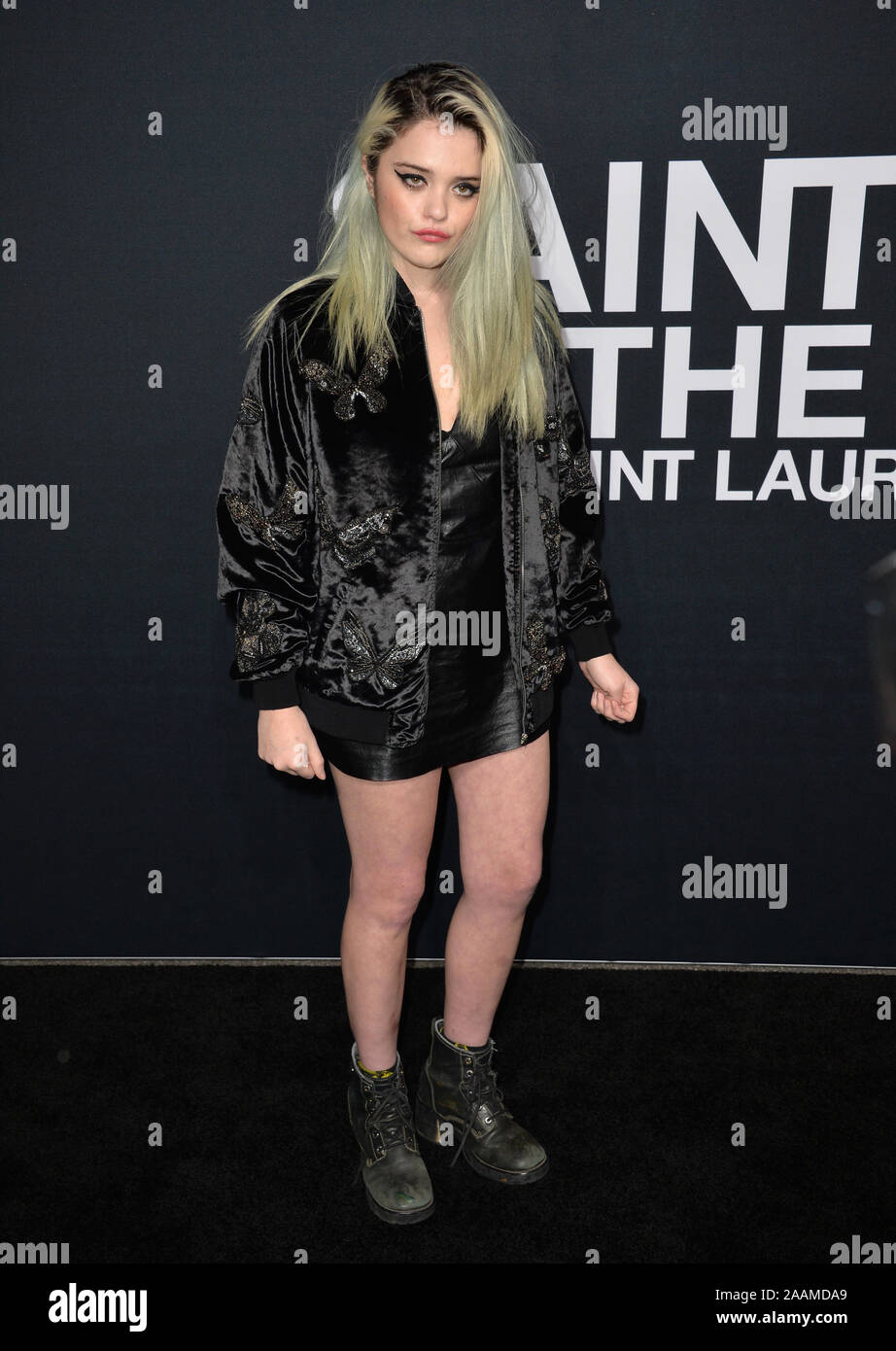 LOS ANGELES, CA - FEBRUARY 10, 2016: Singer Sky Ferreira arriving at ...