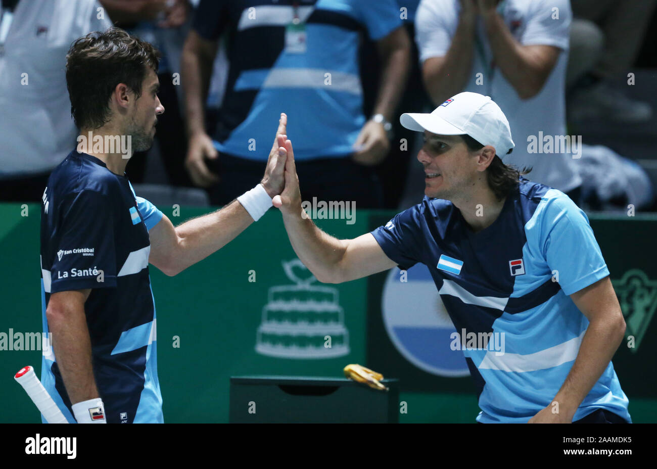 Madrid, Spain. 22nd Nov, 2019. The tennis player Guido Pella from ...