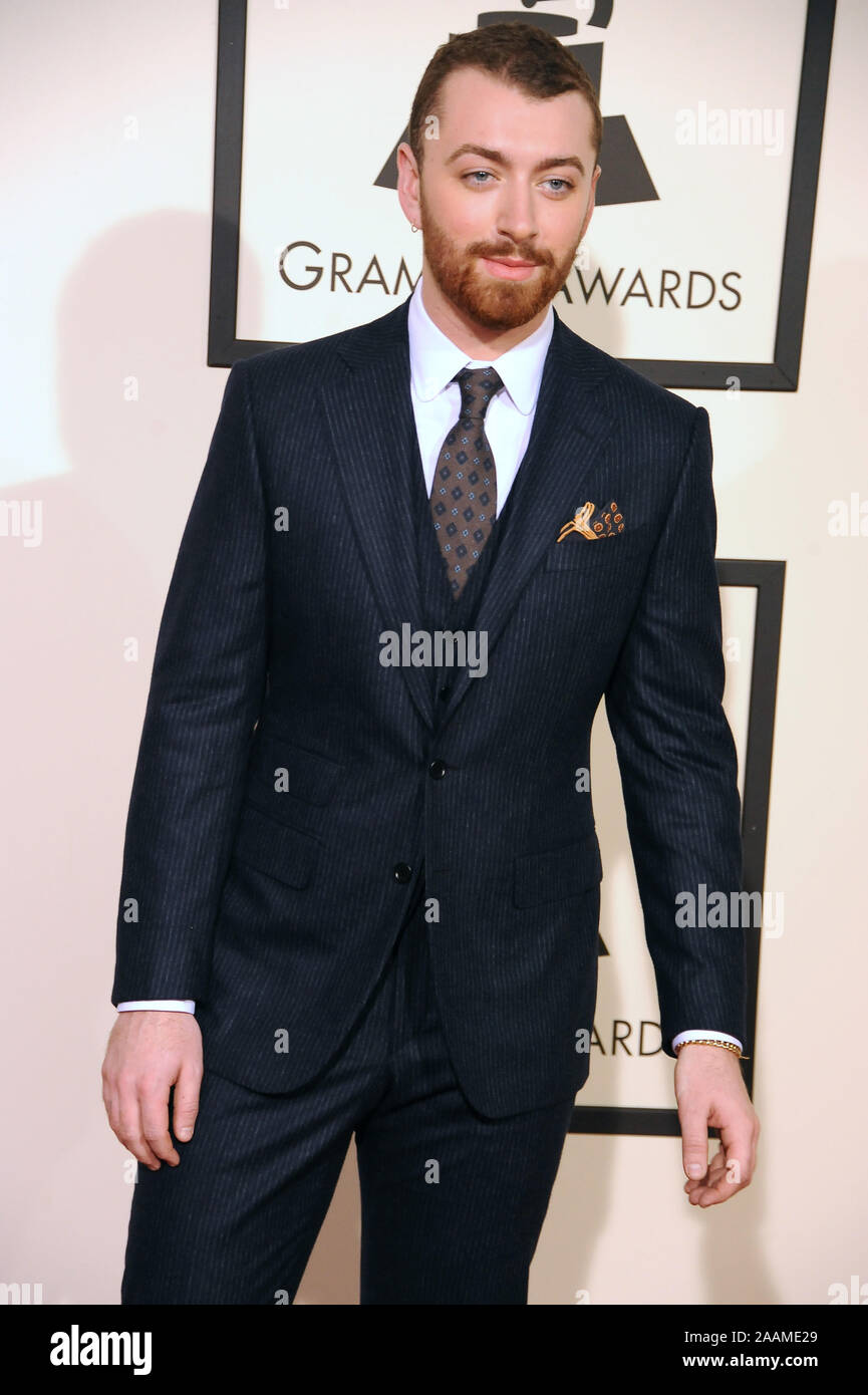 LOS ANGELES, CA. February 15, 2016: Sam Smith at the 58th Annual Grammy ...