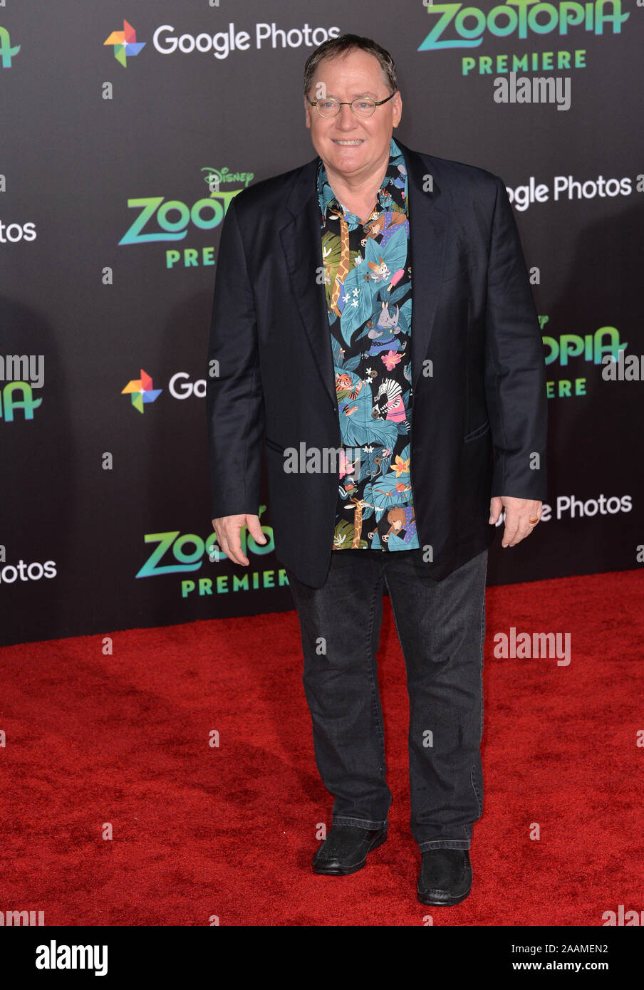 LOS ANGELES, CA - FEBRUARY 17, 2016: Pixar boss John Lasseter at the ...