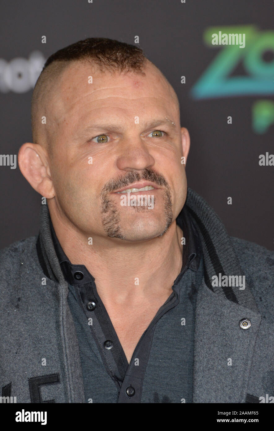 LOS ANGELES, CA - FEBRUARY 17, 2016: Chuck Liddell at the premiere of ...