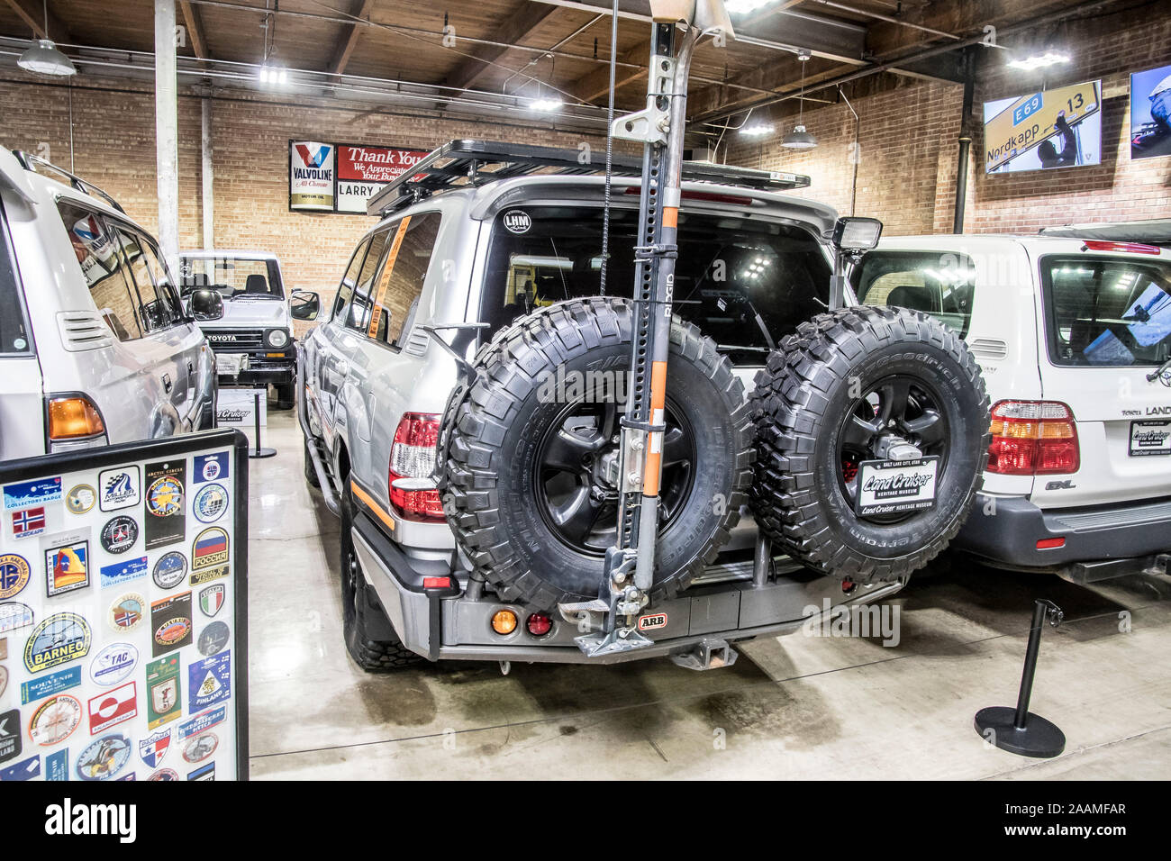 Stock Photo - Toyota Land Cruiser museum exhibit at the Land Cruiser ...