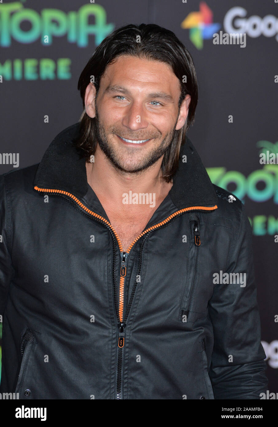 LOS ANGELES, CA - FEBRUARY 17, 2016: Actor Zach McGowan at the premiere ...