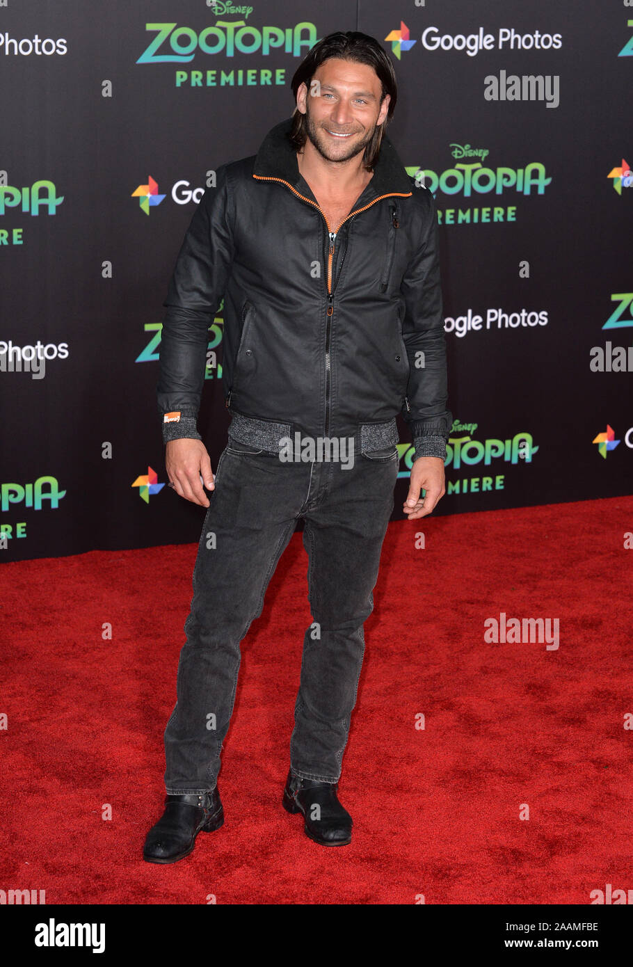 LOS ANGELES, CA - FEBRUARY 17, 2016: Actor Zach McGowan at the premiere ...