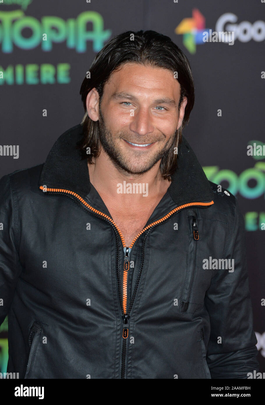 LOS ANGELES, CA - FEBRUARY 17, 2016: Actor Zach McGowan at the premiere ...