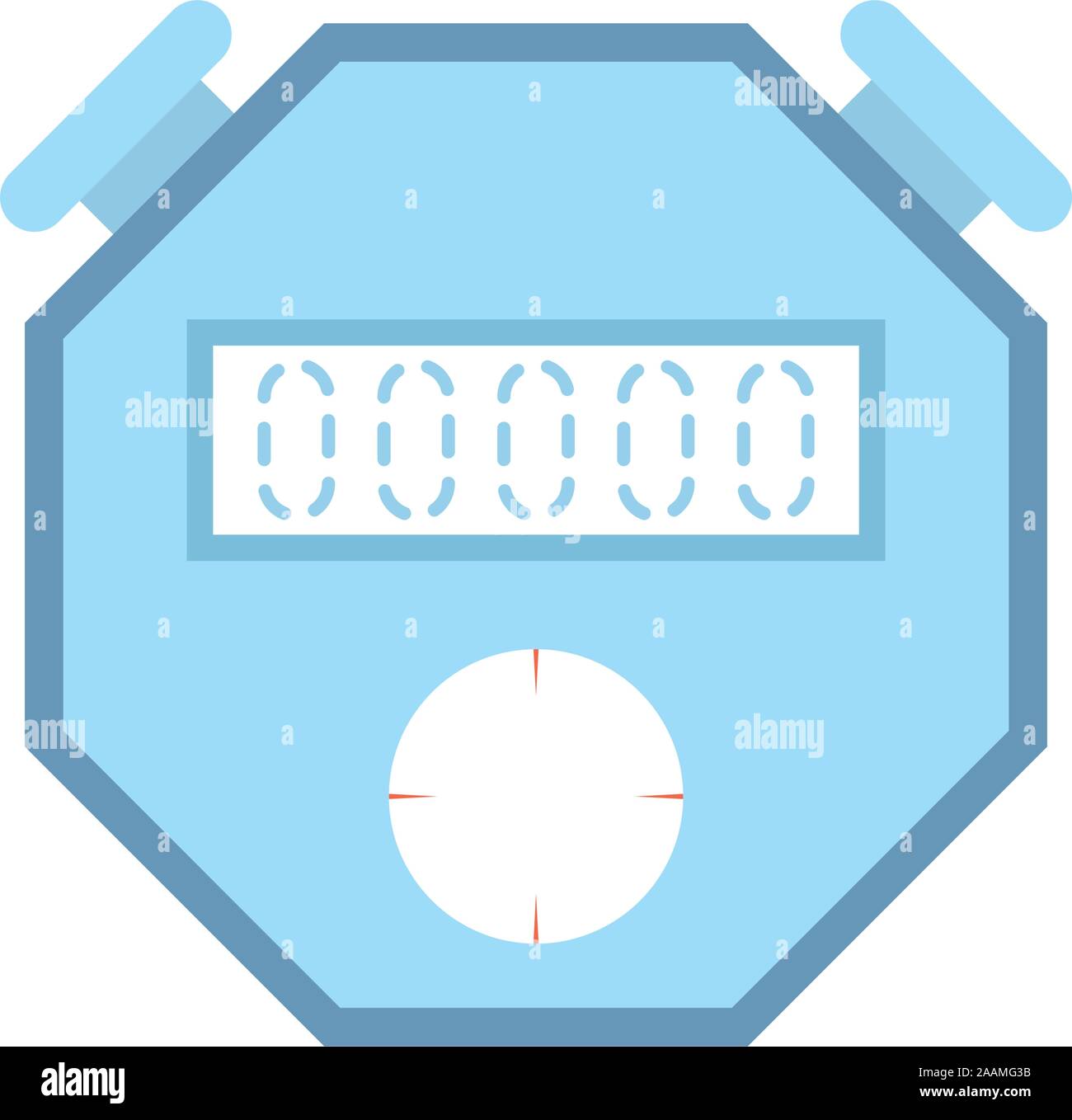 digital chronometer icon design, Gym healthy lifestyle fitness ...