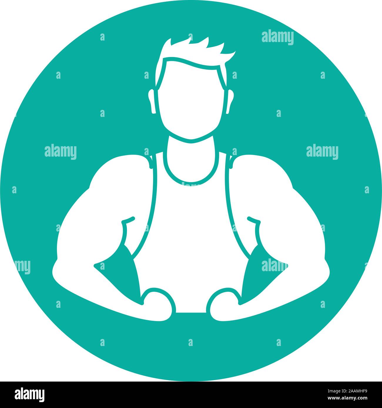 man muscle icon design, Gym healthy lifestyle fitness bodybuilding ...