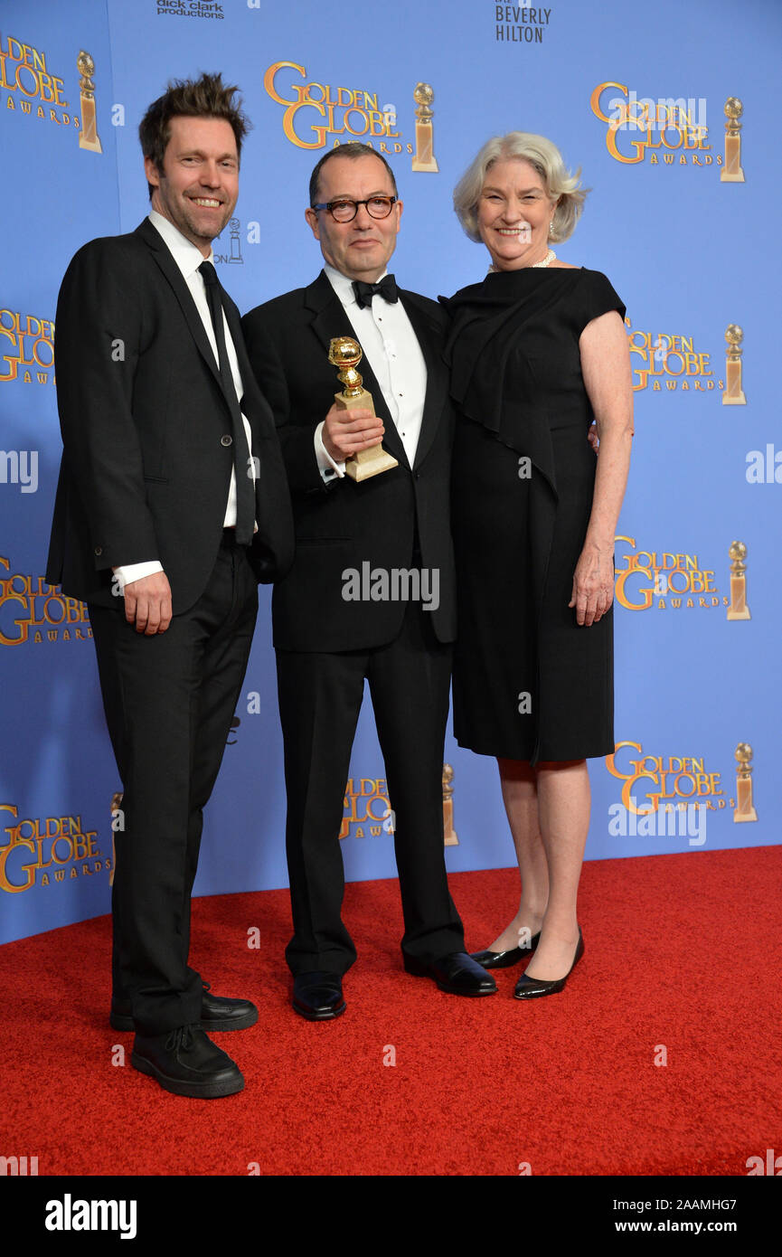 LOS ANGELES, CA - JANUARY 10, 2016: Mark Pybus & Colin Callender ...