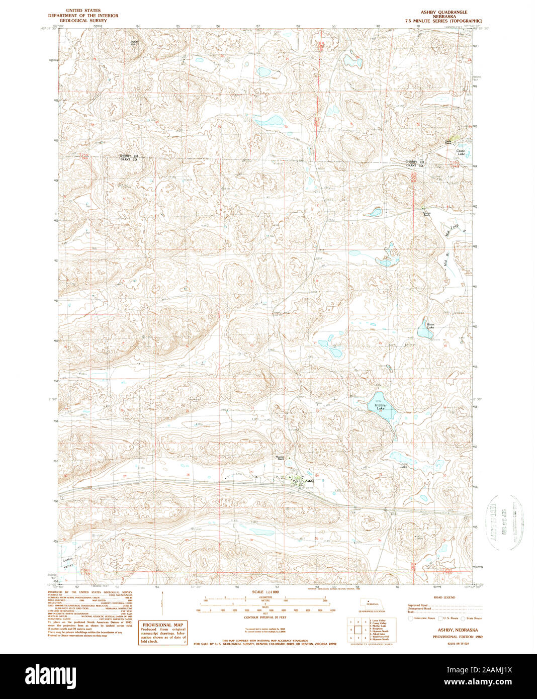 Map of ashby nebraska hi-res stock photography and images - Alamy