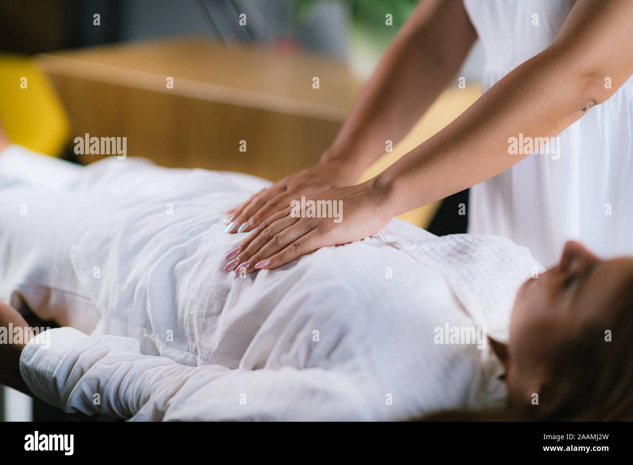 Reiki hands hi-res stock photography and images - Alamy